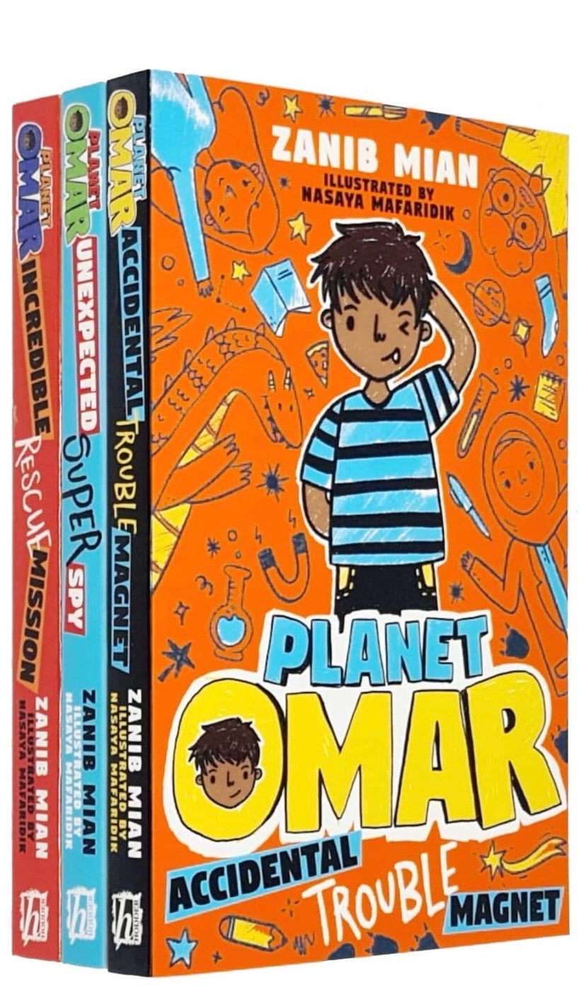 Planet Omar Series 3 Books Collection Set By Zanib Mian (Accidental Tr ...
